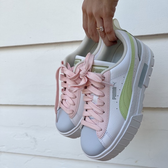 Puma | Shoes | Brand New Puma Mayze Leather Color Pop Platform Sneaker ...